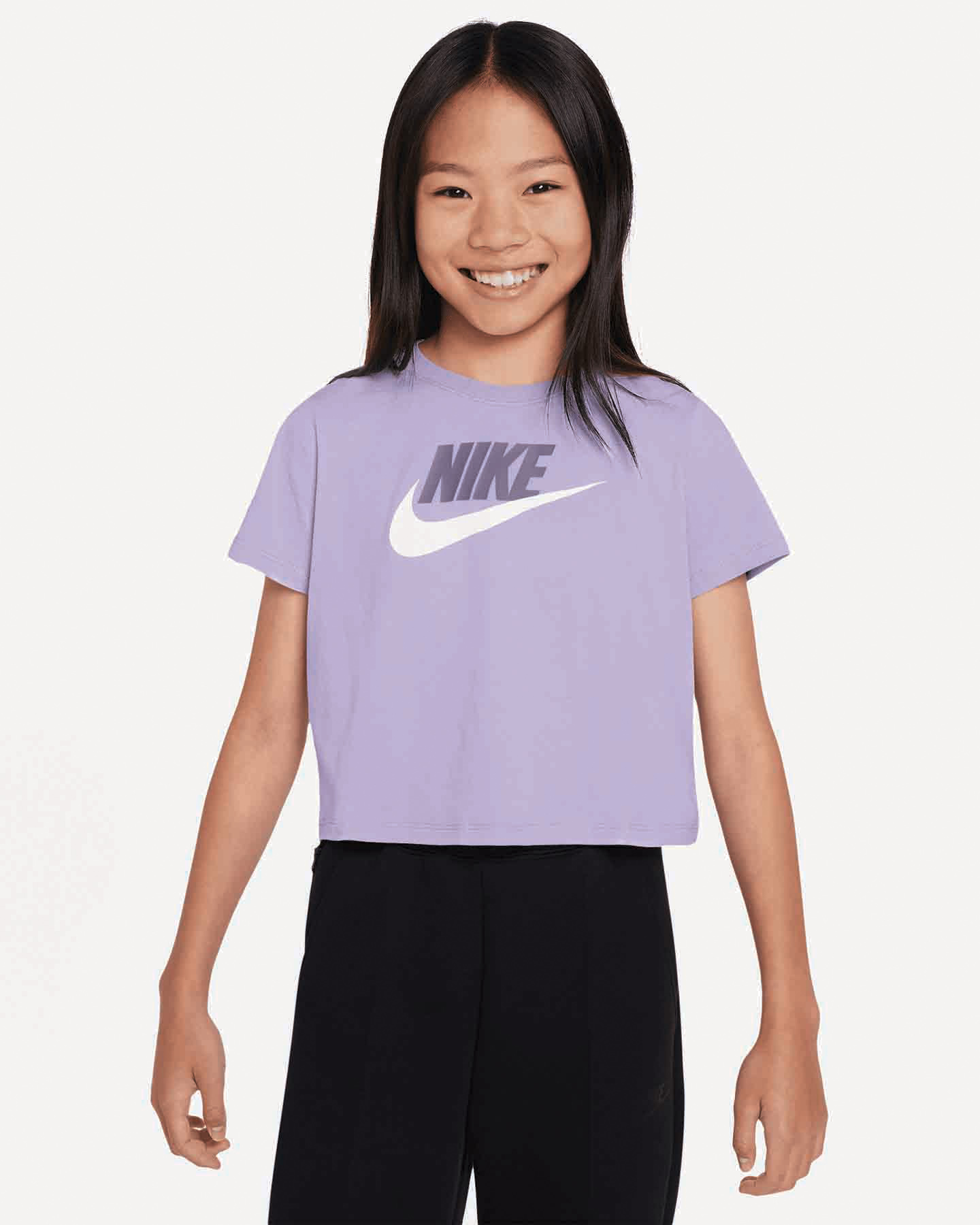 T-shirt Nike Crop Plogo Jr DA6925-515 | Cisalfa Sport