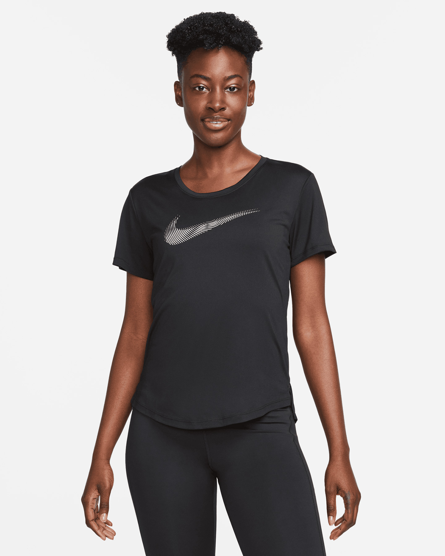 T-shirt Running Nike Swoosh W FB4696-010 | Cisalfa Sport