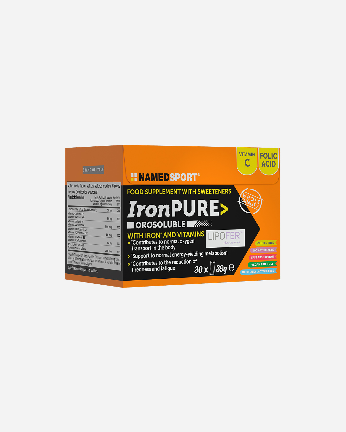 Energetico Named Sport Iron Pure Orosolubile 30 Sachet 1FO-POW-IRO-01 ...