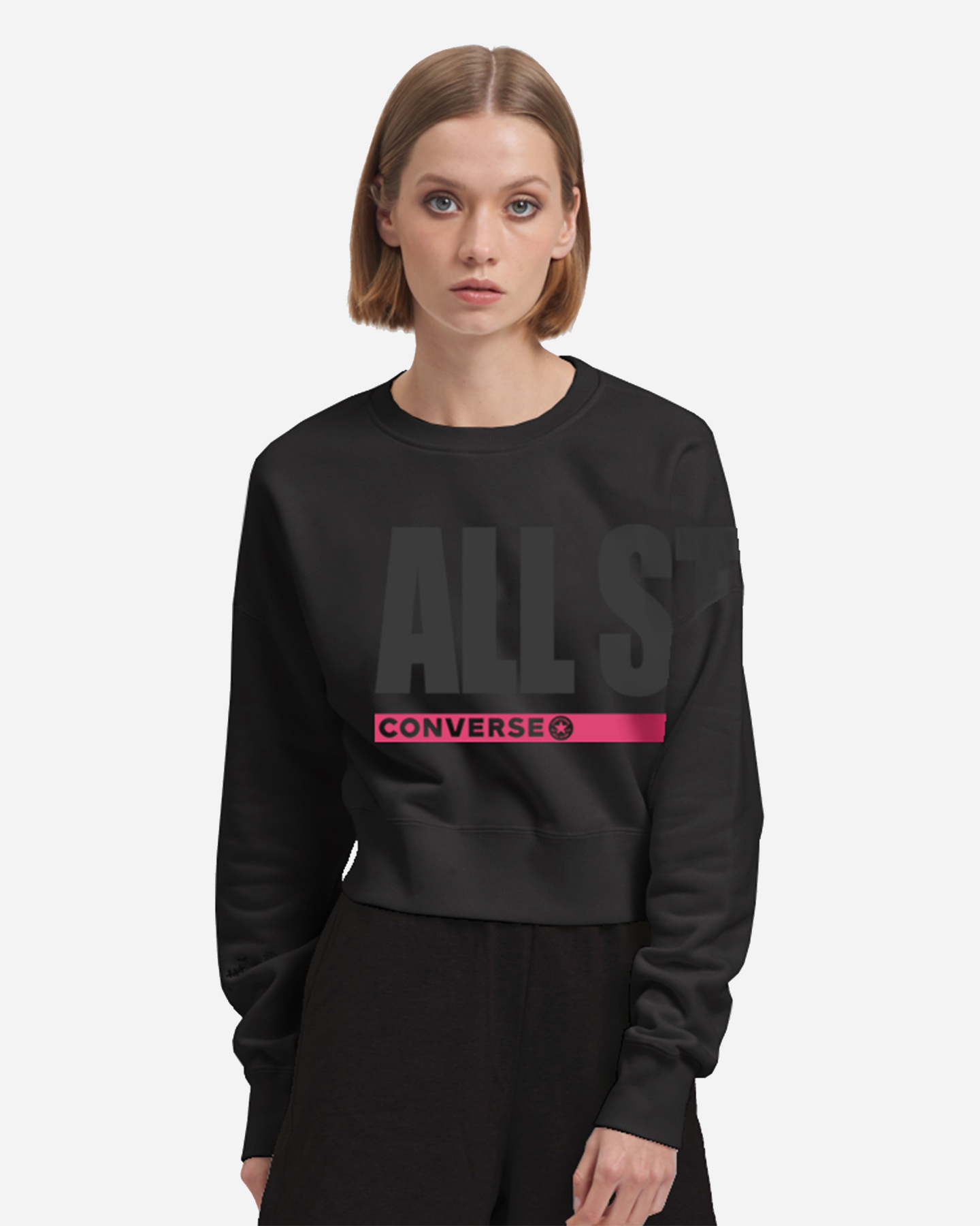 Felpa Converse All Star Crew W 10024994-A01 | Cisalfa Sport